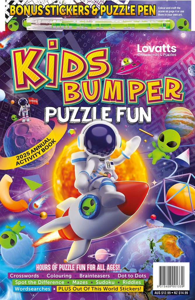Shop Kids Bumper Puzzle Fun 2025 - Annual Edition | LovattsMagazines ...