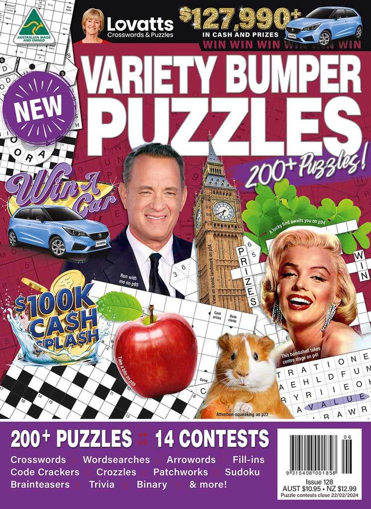 Shop Variety Bumper Puzzles Issue 128 | Buy direct at LovattsMagazines ...